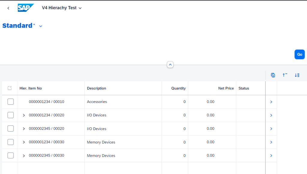 Show Hierarchy on Fiori Elements List Report Page with RAP + ODATA V4